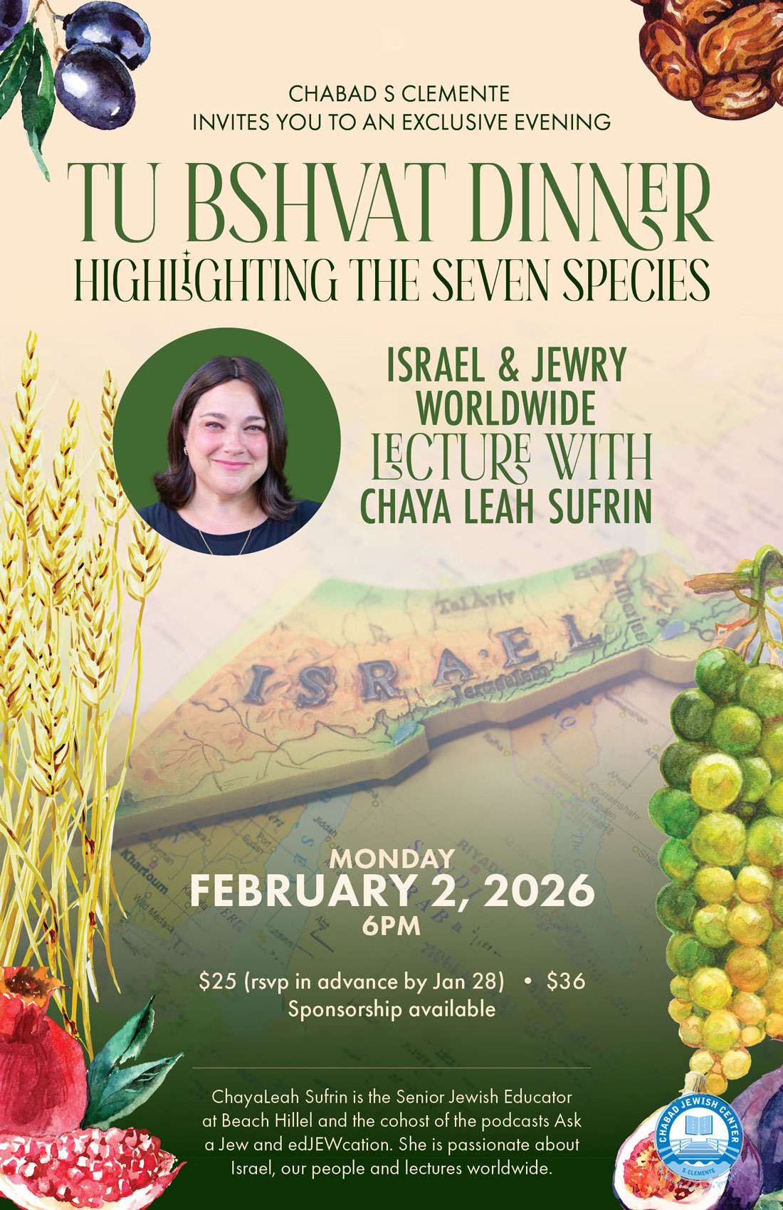 Tu Bshvat Dinner - JewishSC.com